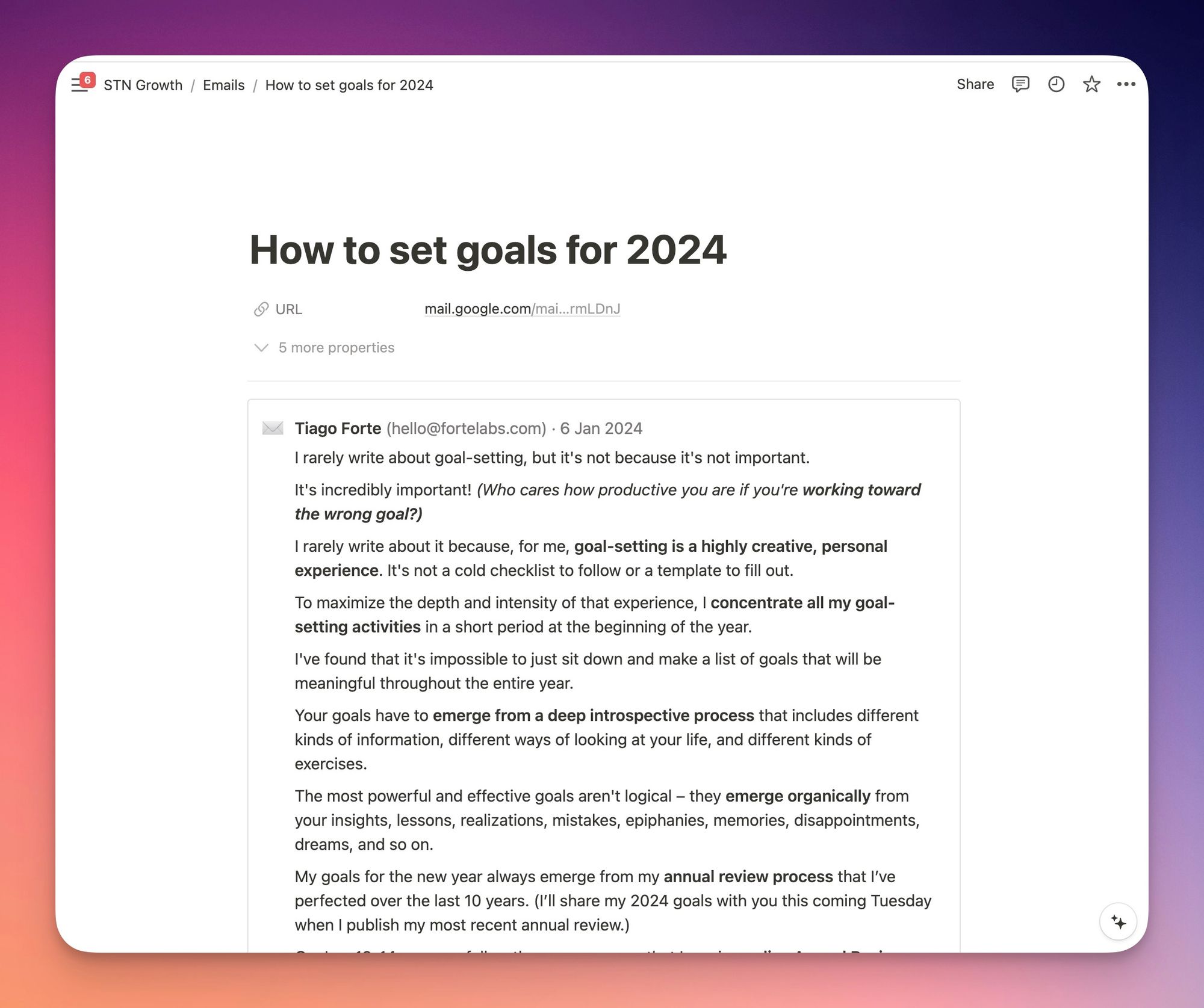 How to save emails on Gmail - Save to Notion Docs