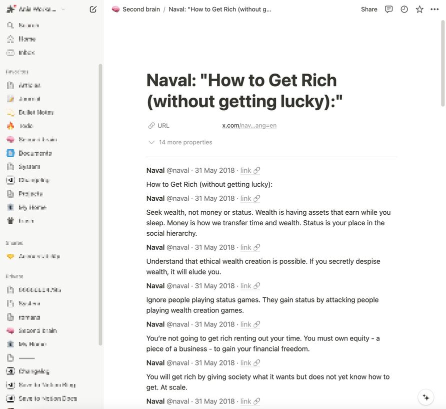 How to save Twitter/X Threads with the extension - Save to Notion Docs