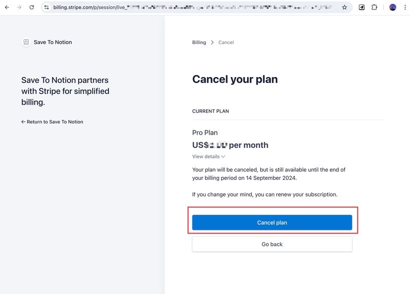 How to cancel your subscription? - Save to Notion Docs