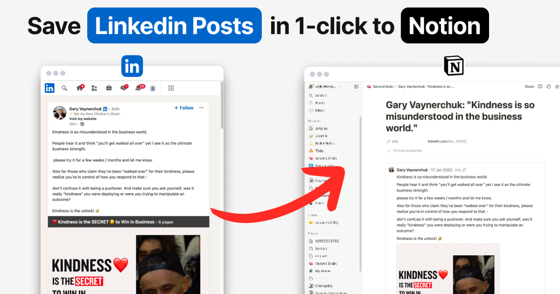 How to save LinkedIn post to Notion? - Save to Notion Blog