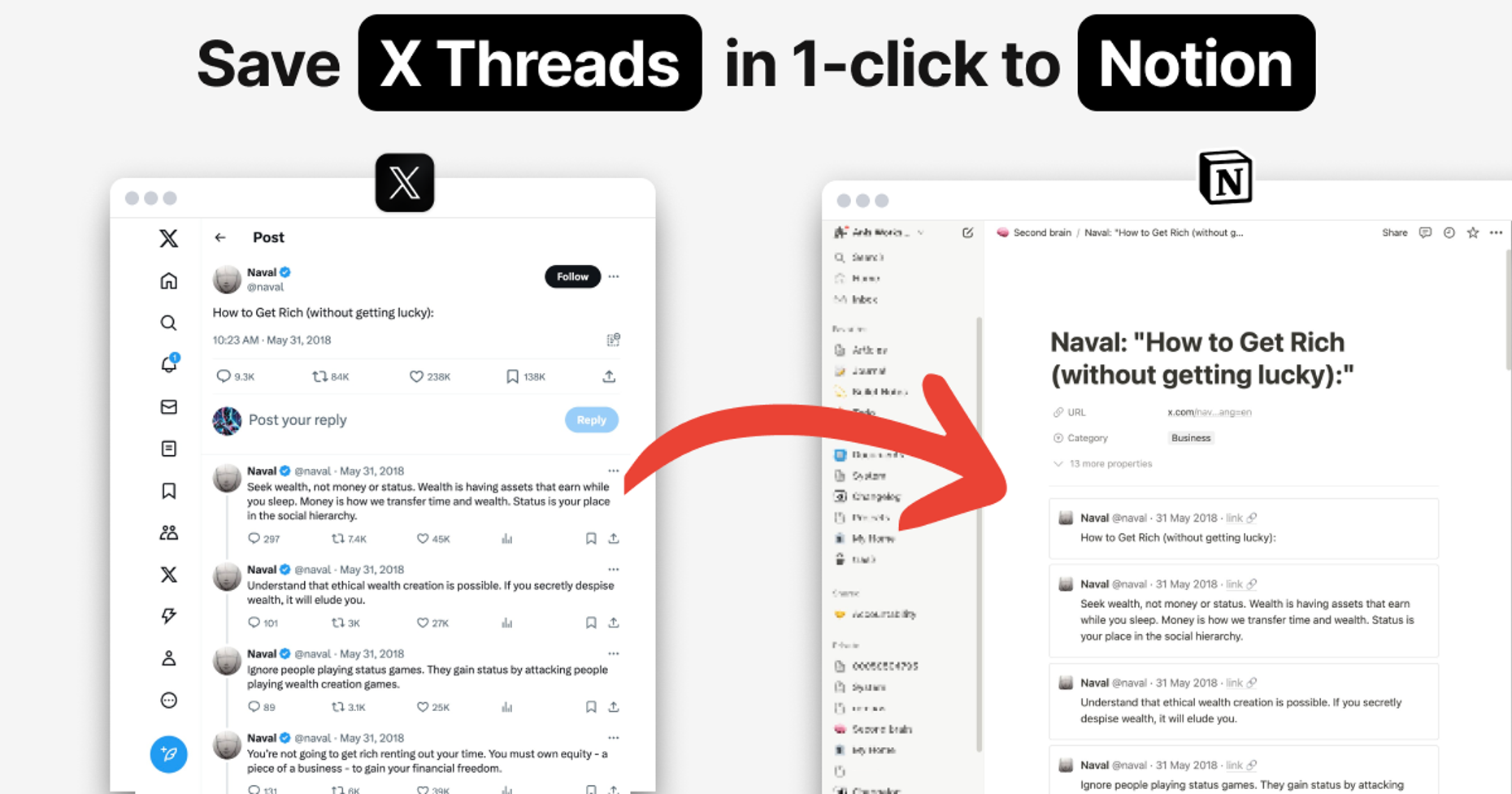 How to save Twitter/X threads to Notion? - Save to Notion Blog